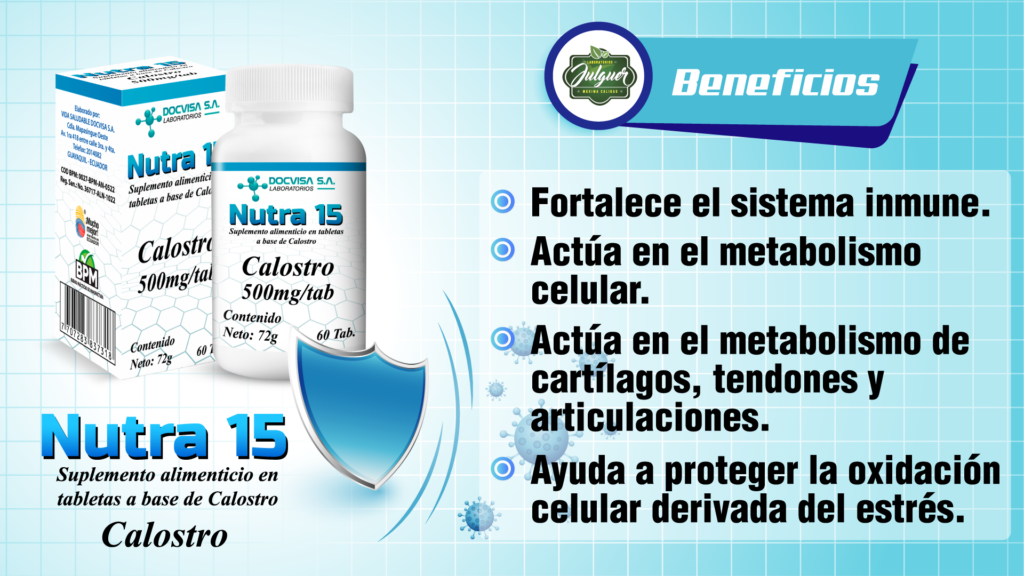 Nutra15 Calostro – Laboratorios Julguer